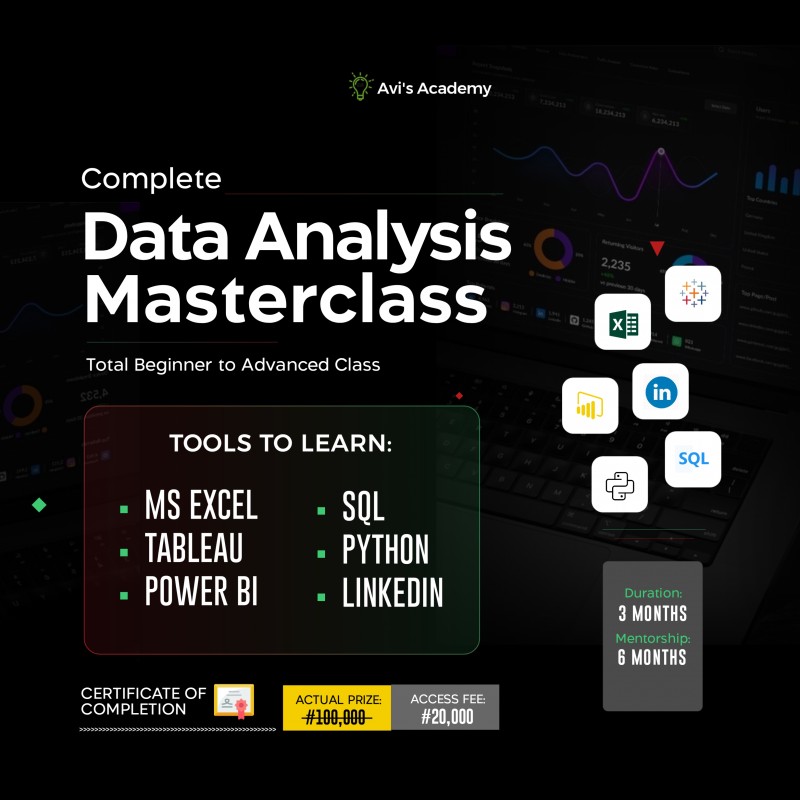 Buy Data Analysis Form by Avis Academy on Selar