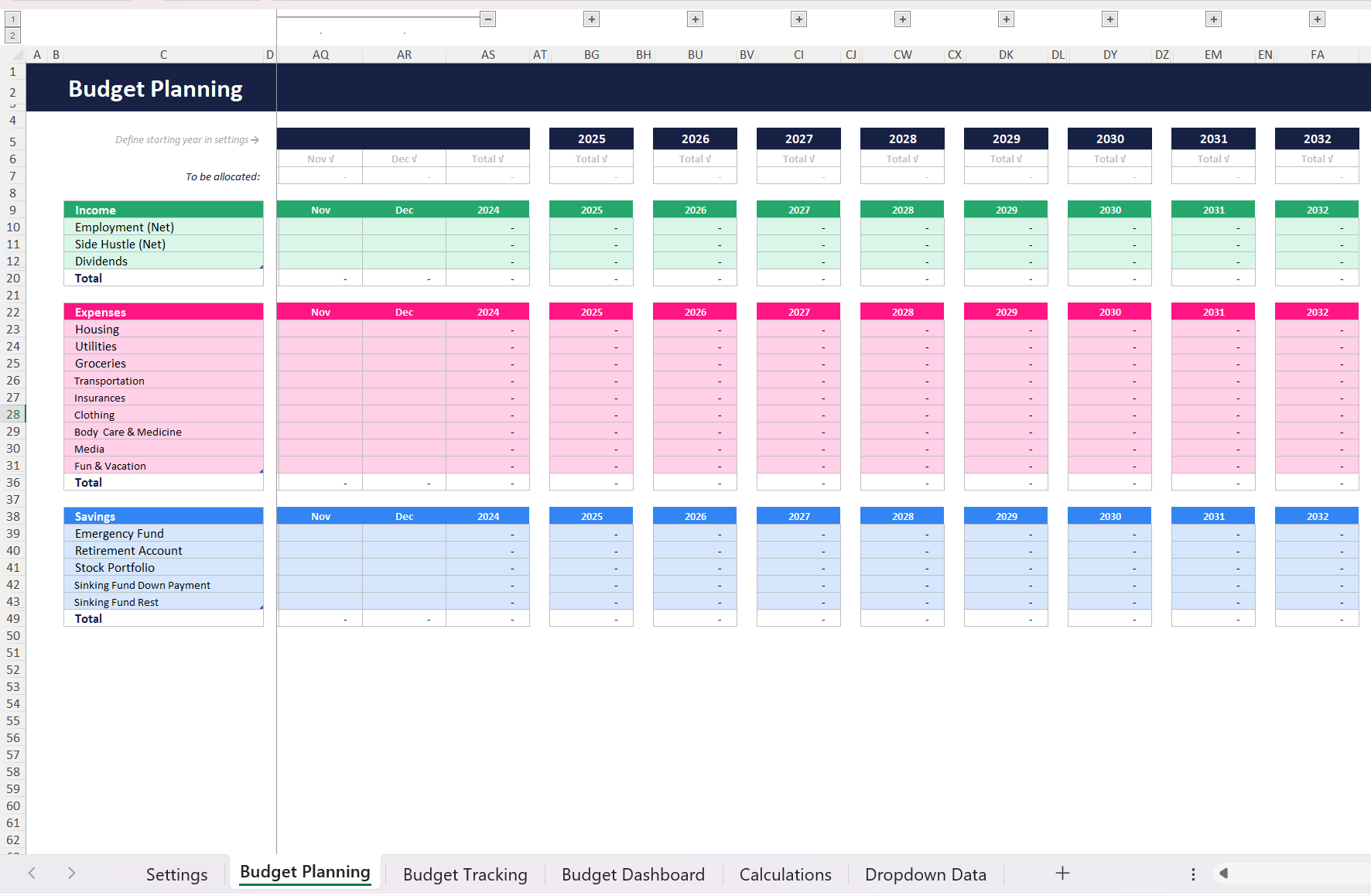 Buy Ultimate Excel Personal Budget by B3 on Selar