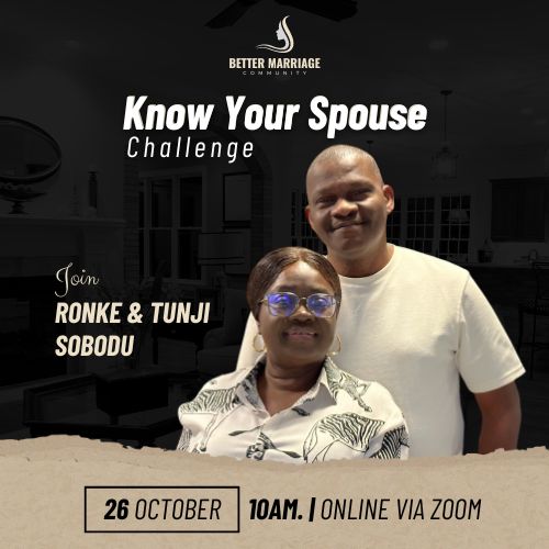 Get KNOW YOUR SPOUSE Challenge by Better Marriage Initiative on Selar