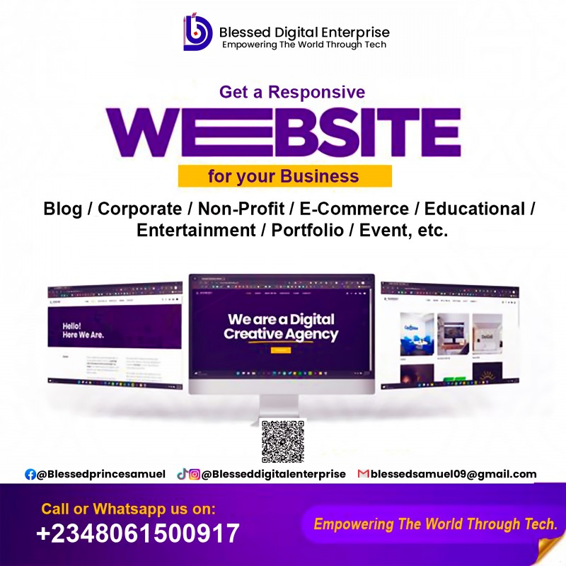 Buy Responsive Website Development/Design by BlessedDigital Enterprise ...