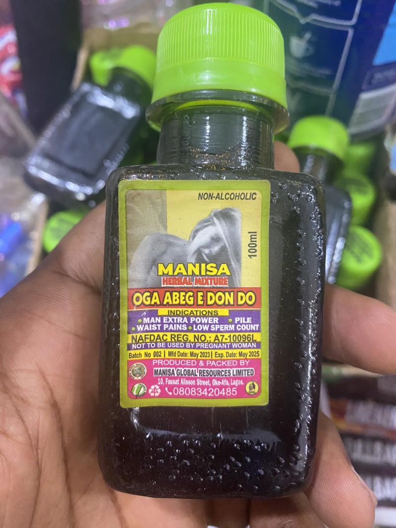 Buy MANISA HERBAL MIXTURE (oga abeg e don do) carton by BOSNATA on Selar