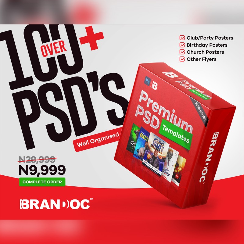 Buy Premium PSD Templates (Over 100+) by Brandoc on Selar