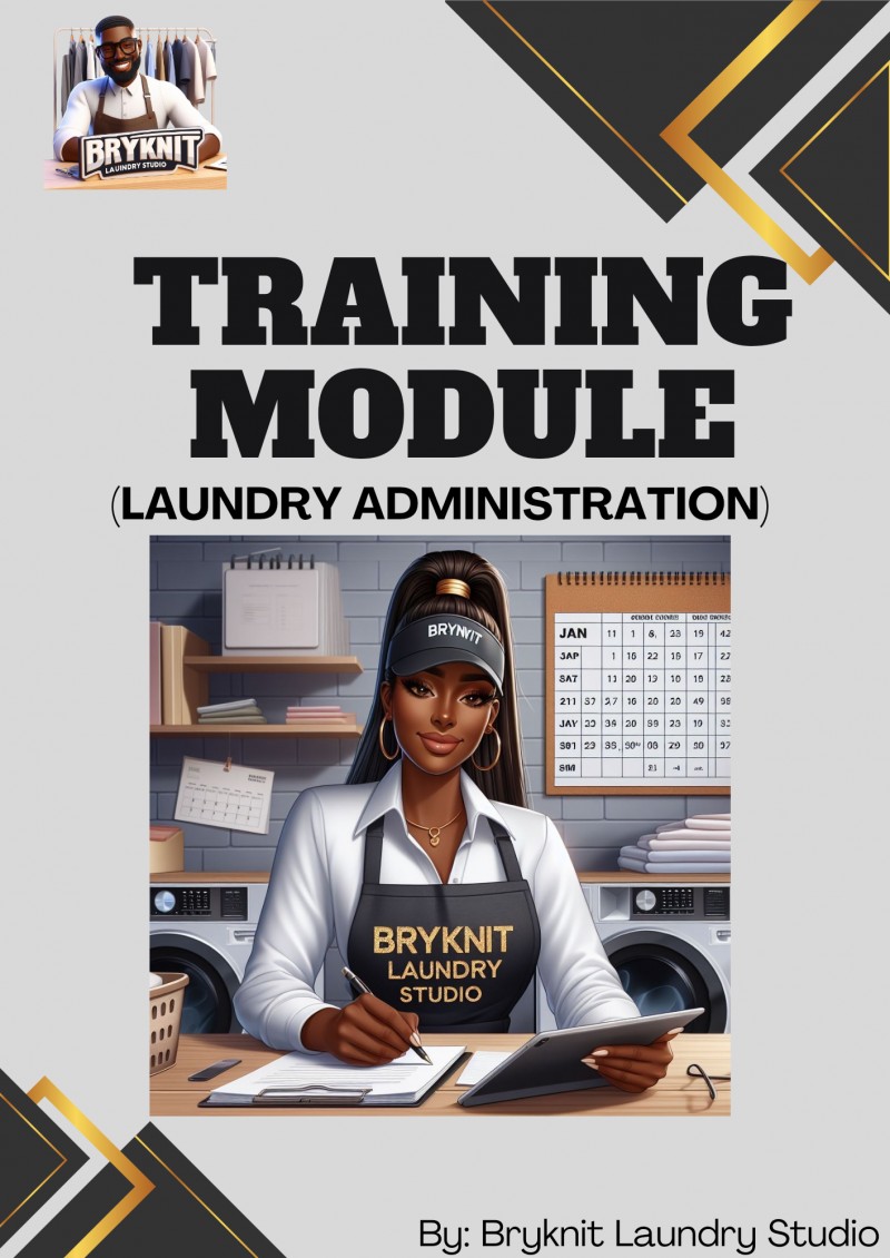 Buy Laundry Business Training Manuals on Customer care and Laundry Administration by Bryknit ...
