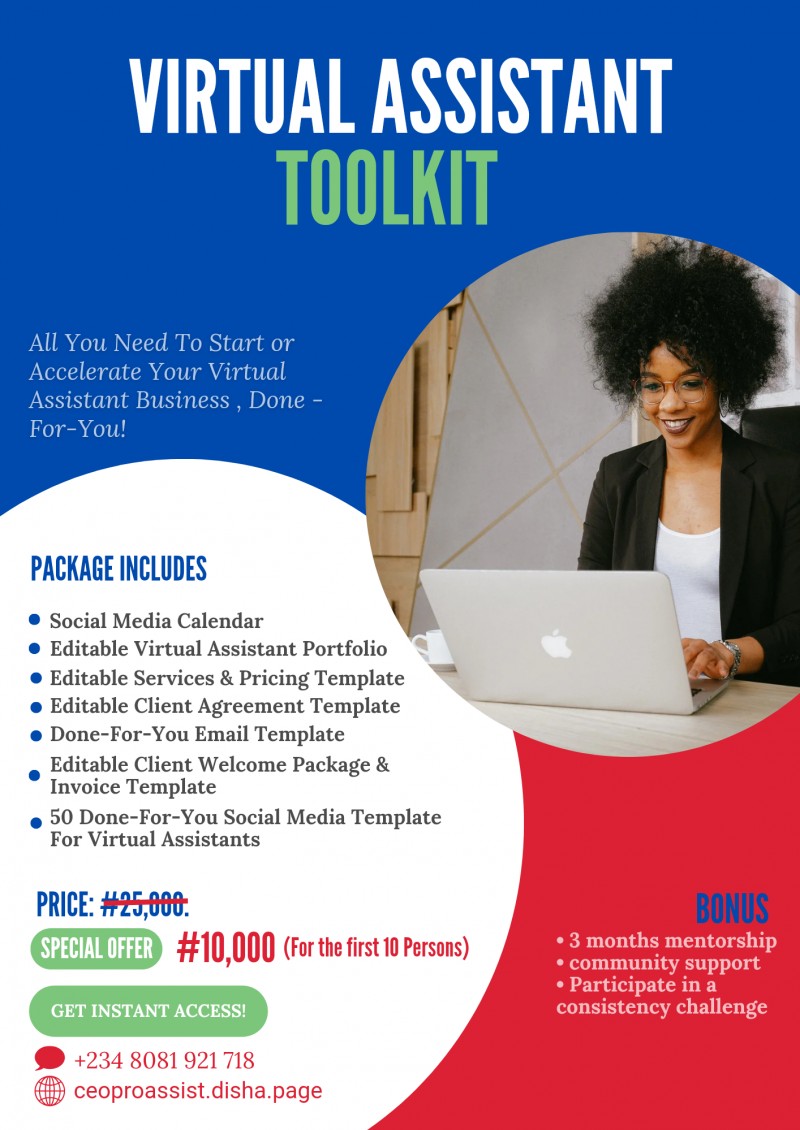 Buy Virtual Assistants Starter Toolkit by CeoPro Assist on Selar
