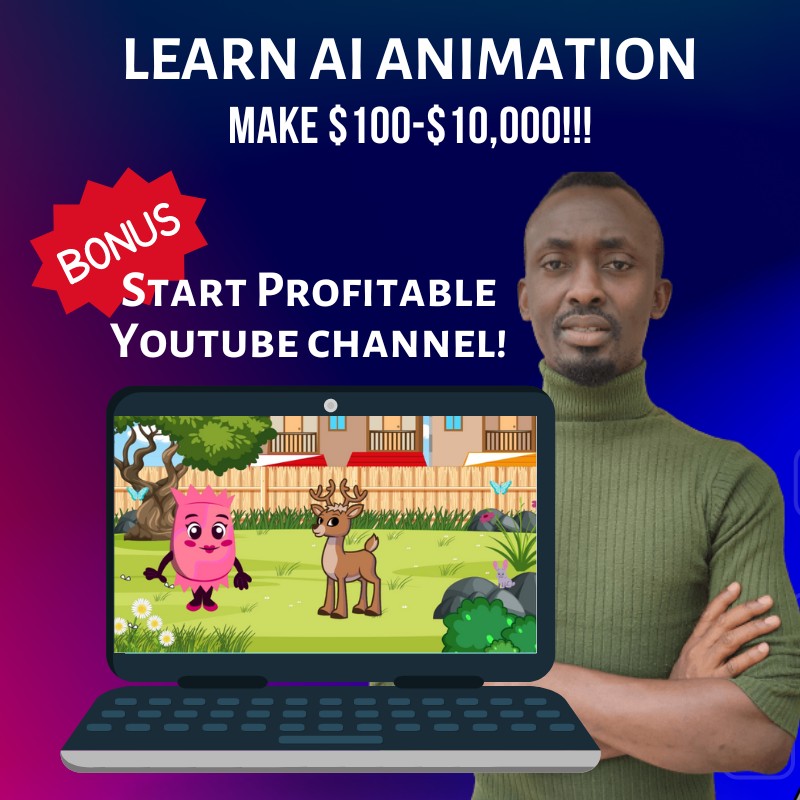 Buy LEARN CARTOON ANIMATION & Launch Profitable Business PLUS Bonus Make Money From YouTube! by ...