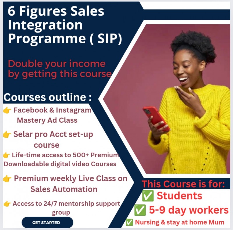 Buy Sales integration programme ( SIP) by Blessed Cisca Digital Courses on Selar