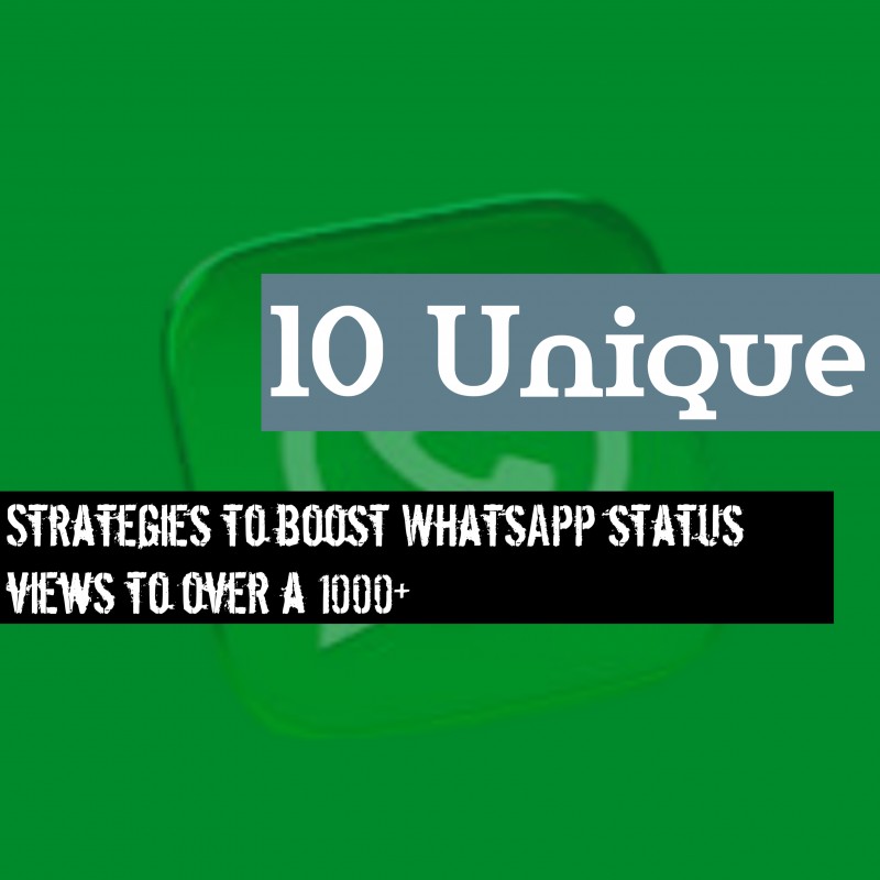 Buy 10 Unique Ways To Boost Your WhatsApp Status Views To Over 1000+ by ...