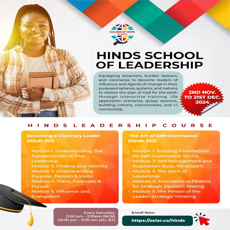 Buy Hinds School of Leadership by Colors of Hope Global on Selar