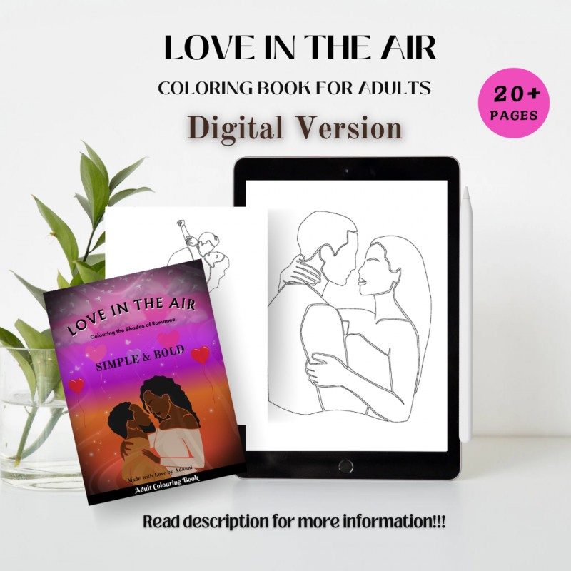 coloring book love is in the air