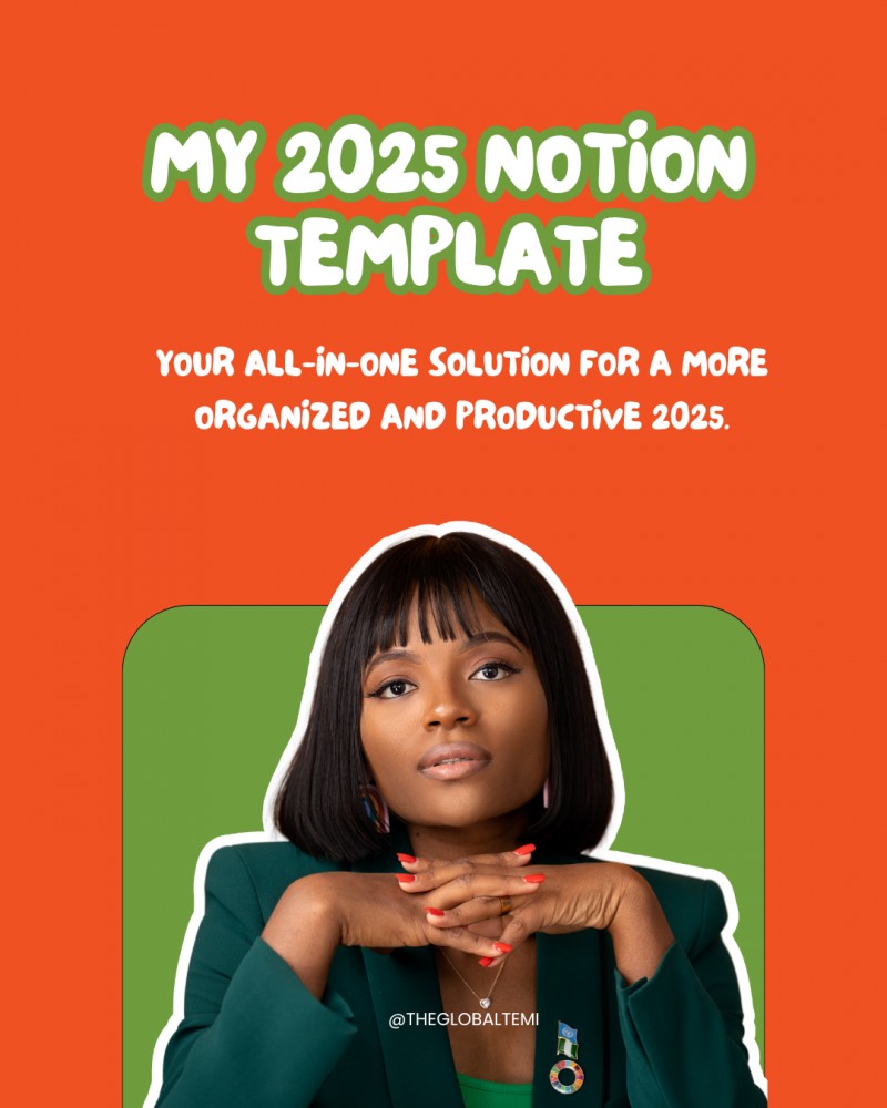 Buy THE 2025 NOTION TEMPLATE by THEGLOBALTEMI on Selar