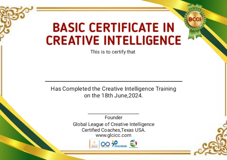 Buy BASIC CREATIVE INTELLIGENCE CERTIFICATION by Creative Intelligence ...