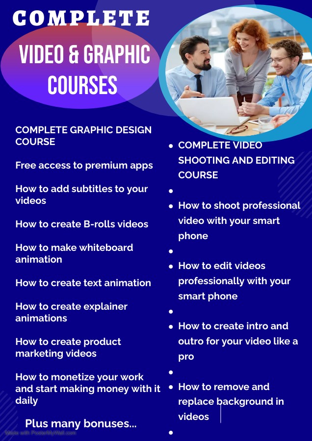 Buy COMPLETE VIDEO & GRAPHIC COURSES by DADVO INFORMATION PRODUCTS on Selar
