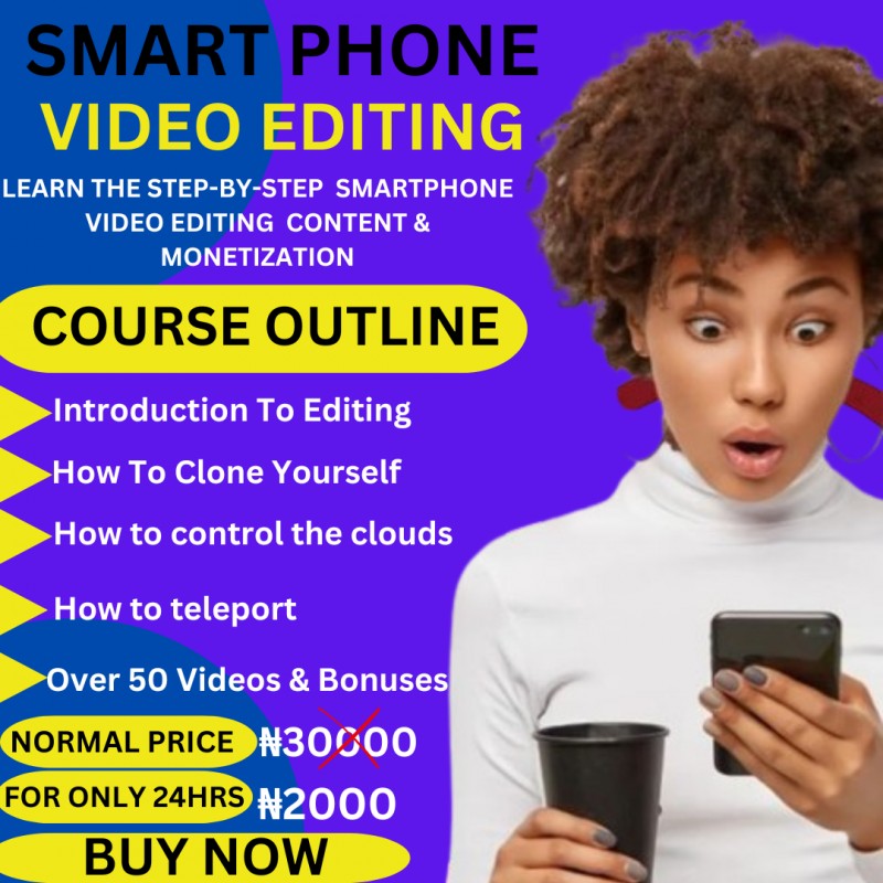 Buy Smart phone Video Editing by Breart Digital on Selar