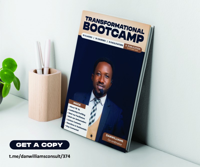 Buy TRANSFORMATIONAL BOOTCAMP E-PUBLICATION by DanWilliams Consult on Selar