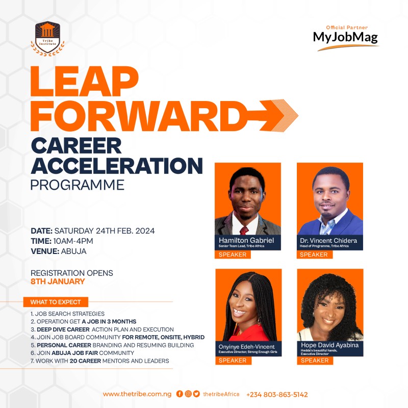 Buy Leap Forward Career Acceleration Programme 2024 by Tribe Institute on Selar