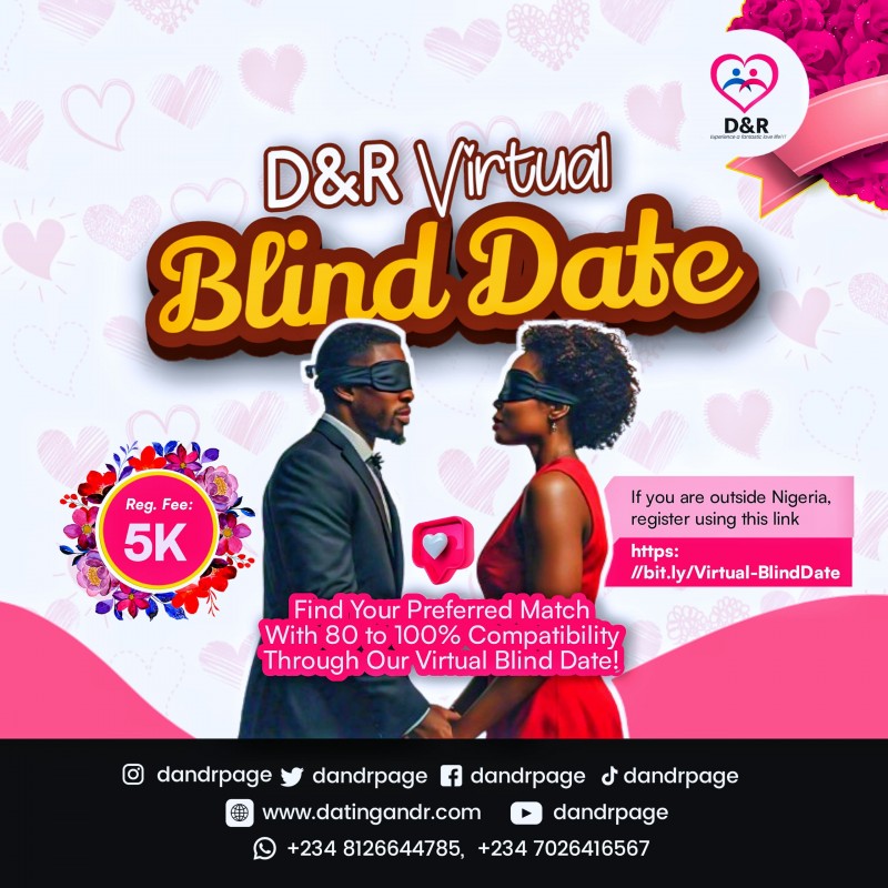 Buy D&R Virtual Blind Date by Dating And Relationship Blog on Selar