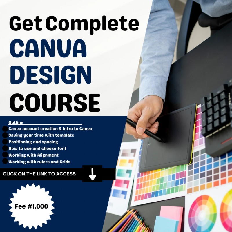 Buy Complete canva design course by Dansulemon segun David on Selar