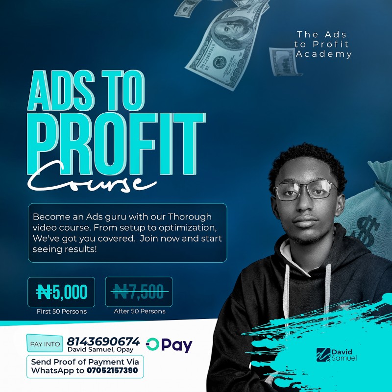 Buy The Ads To Profit Course by Monetra Academy on Selar