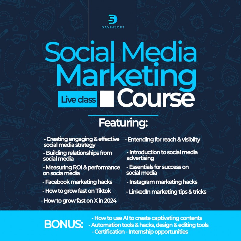 Buy Social Media Marketing Masterclass by Davinsoft Academy on Selar