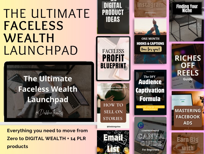 Buy The Ultimate Faceless Wealth Launchpad: Move from Zero to Digital Wealth by Deborah ...
