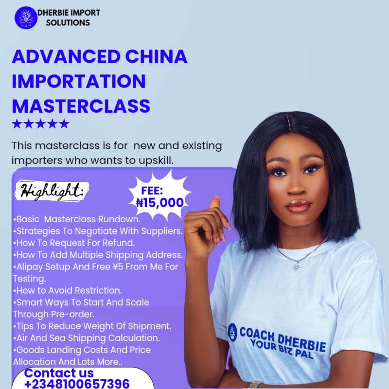 Buy ADVANCED CHINA IMPORTATION MASTERCLASS by Dherbie Import Solutions ...
