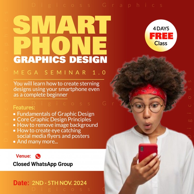 Buy Smartphone Graphics Design MasterCourse by Chris Nyamidie on Selar