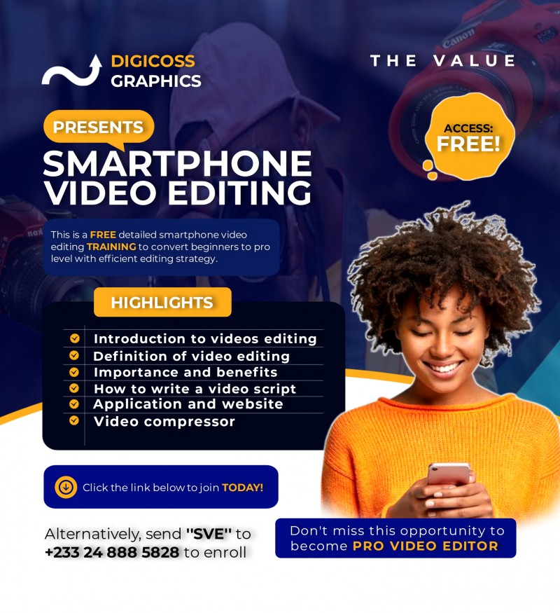 Buy SMARTPHONE VIDEO EDITING COURSE. by Chris Nyamidie on Selar