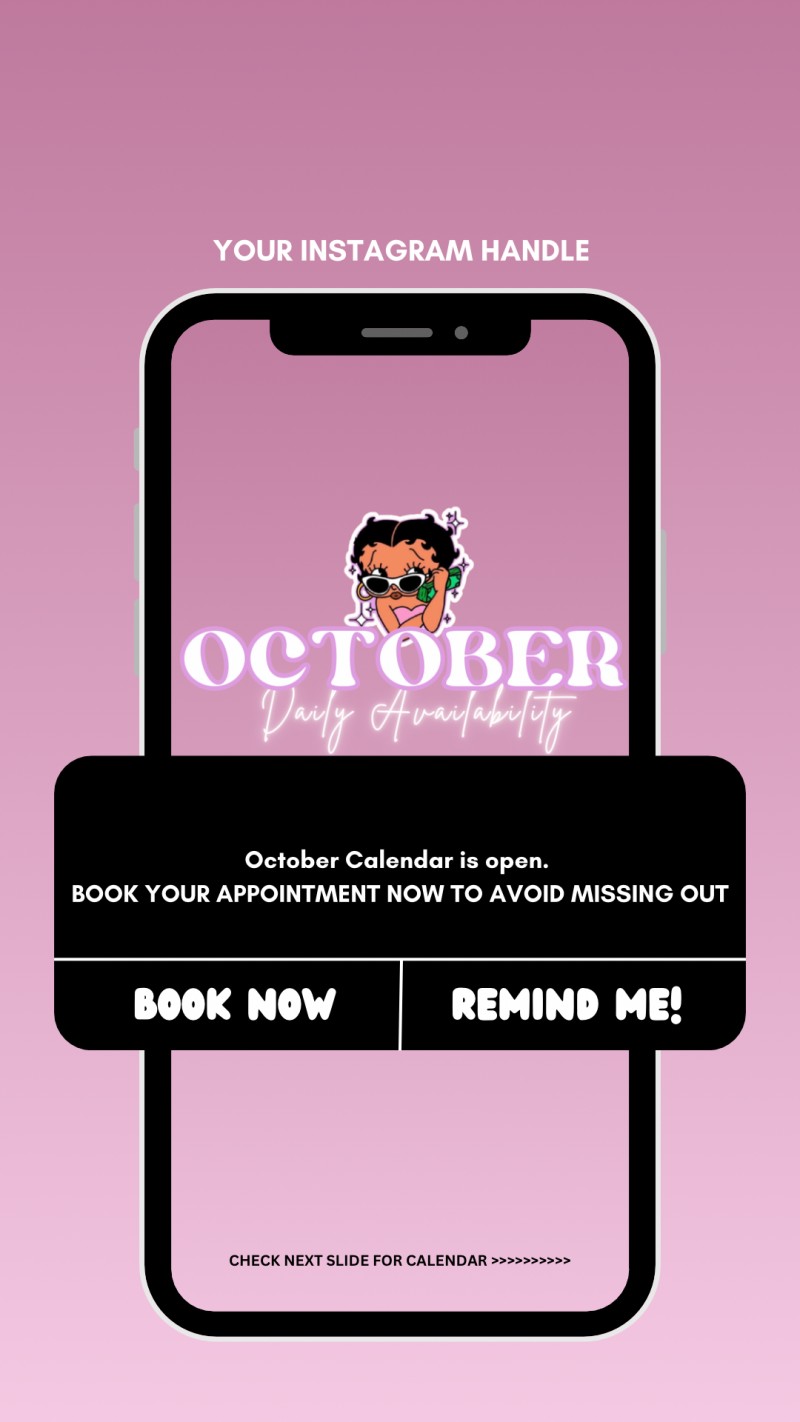 Buy October Availability Calendar by YourDigitalGems on Selar