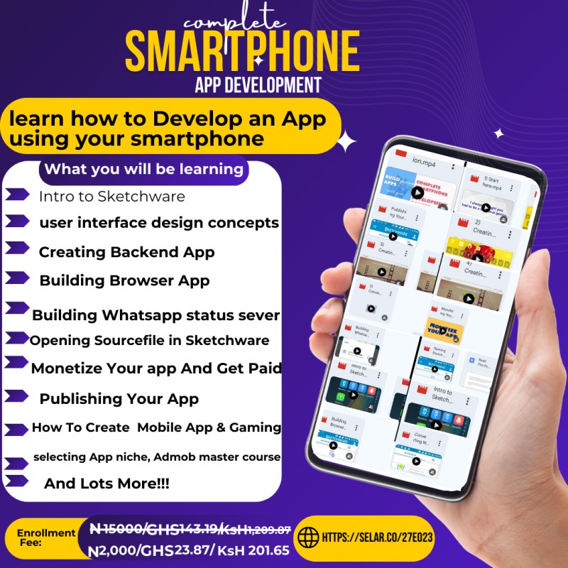 Buy Smartphone App Development by Digital community on Selar