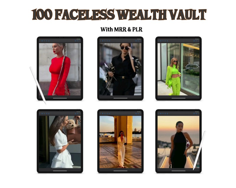 Buy 100 FACELESS WEALTH VAULT (With MRR & PLR) by Digitally Lehxi on Selar
