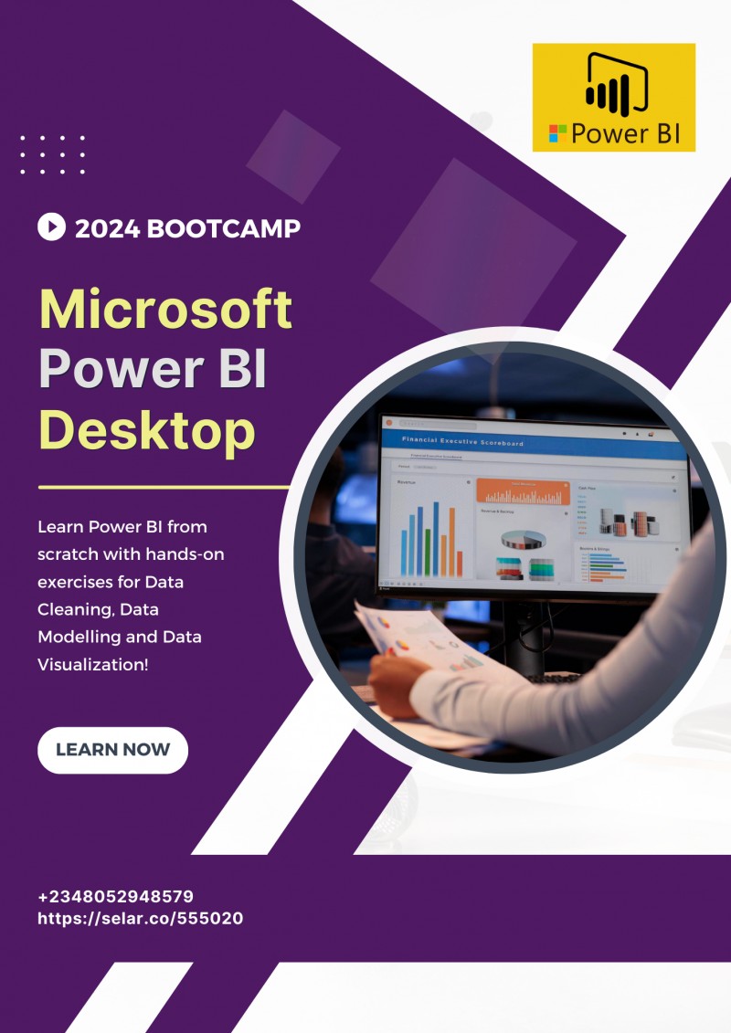 Buy MICROSOFT POWER BI DESKTOP : THE PRACTICAL 2024 BOOTCAMP! by Hassan Amisu on Selar
