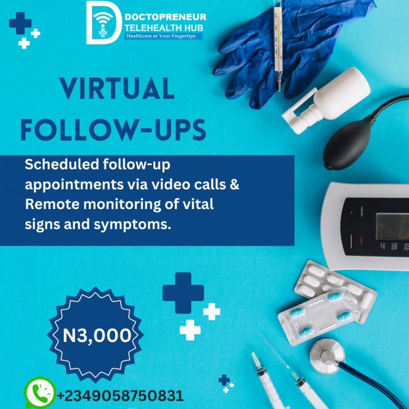 Buy Follow-ups by Doctopreneur Telehealth Hub on Selar