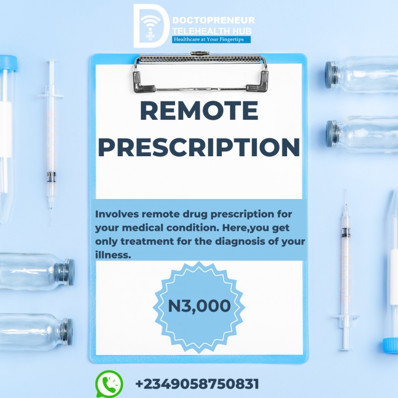 Buy Remote Prescriptions by Doctopreneur Telehealth Hub on Selar