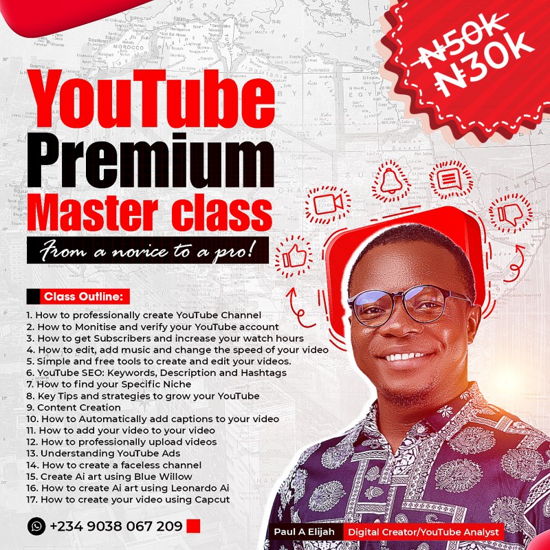 Buy YouTube Premium Master Class by EOG Library on Selar