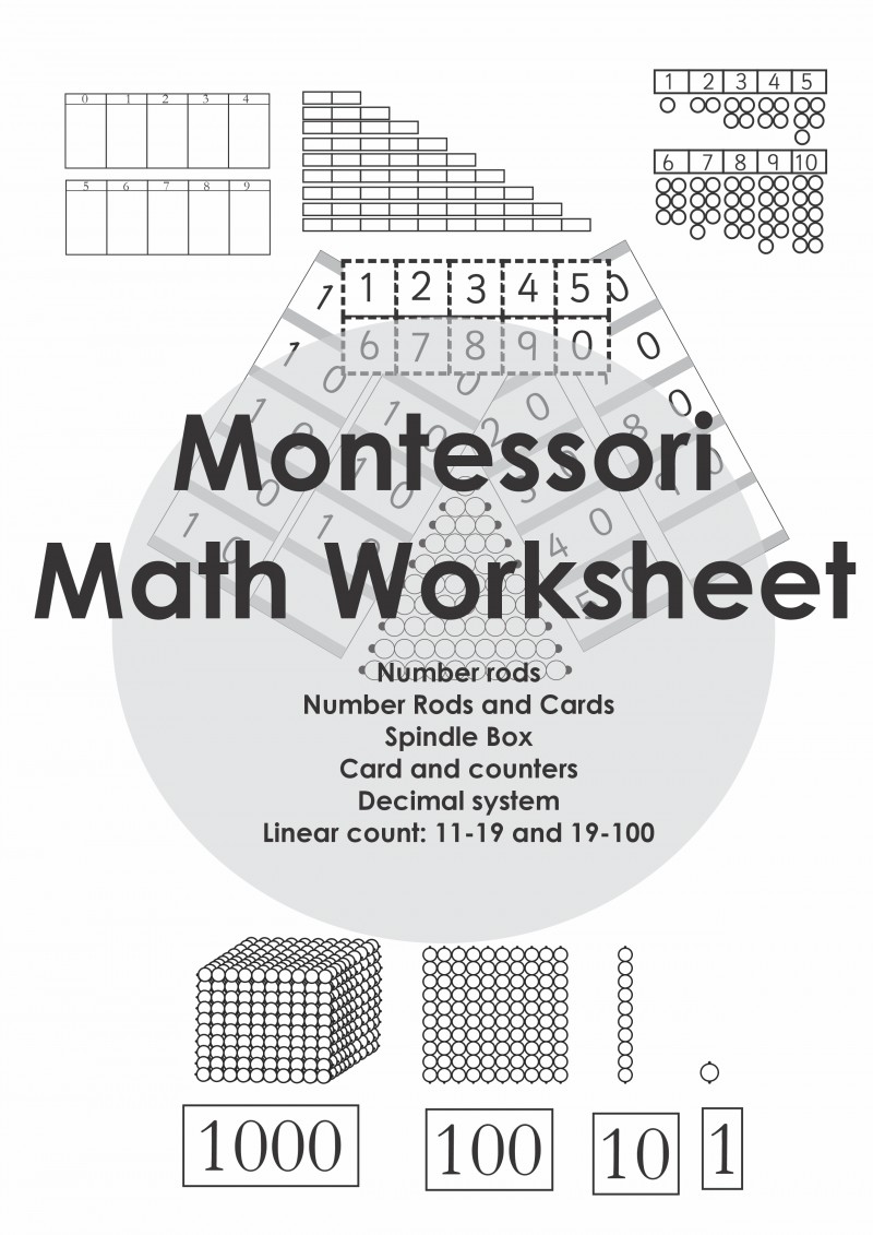 Buy Montessori Math Worksheets by Early Years Resource Hub on Selar