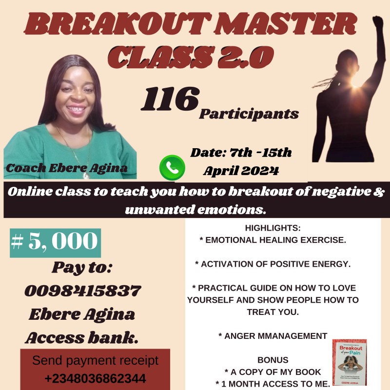Buy BREAKOUT MASTER CLASS 2.0 by AGINA EBERE on Selar