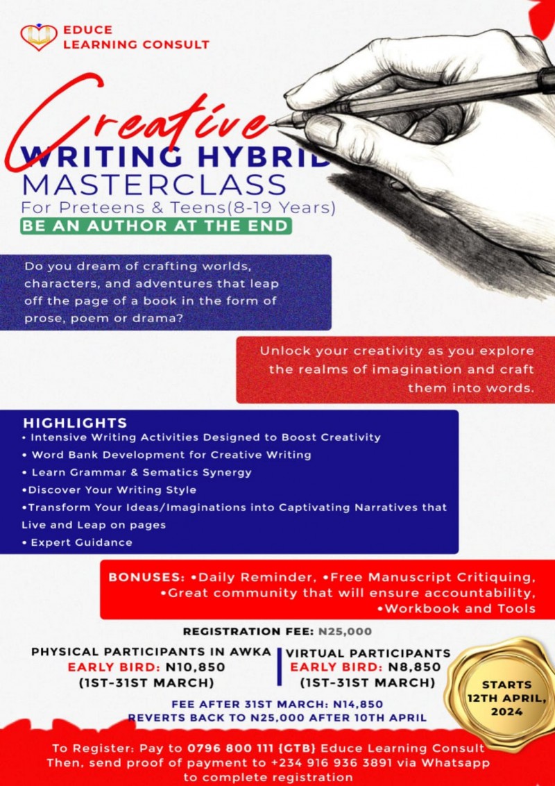 Buy CREATIVE WRITING HYBRID MASTERCLASS FOR PRETEENS AND TEENS (8 ...
