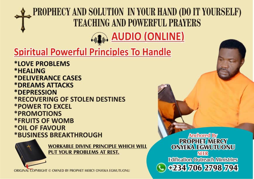 Buy PROPHECY AND SOLUTION IN YOUR HAND by Mercy Onyeka on Selar