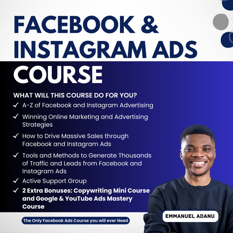 Buy Facebook and Instagram Ads Academy: Sell More of your Products with Facebook Ads by Emmanuel ...