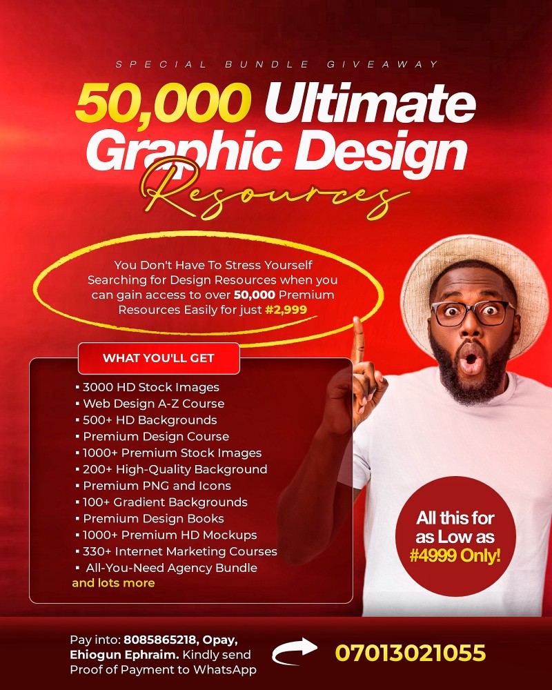 Buy ULTIMATE GRAPHIC DESIGN RESOURCES by Ephraim Digitalz on Selar