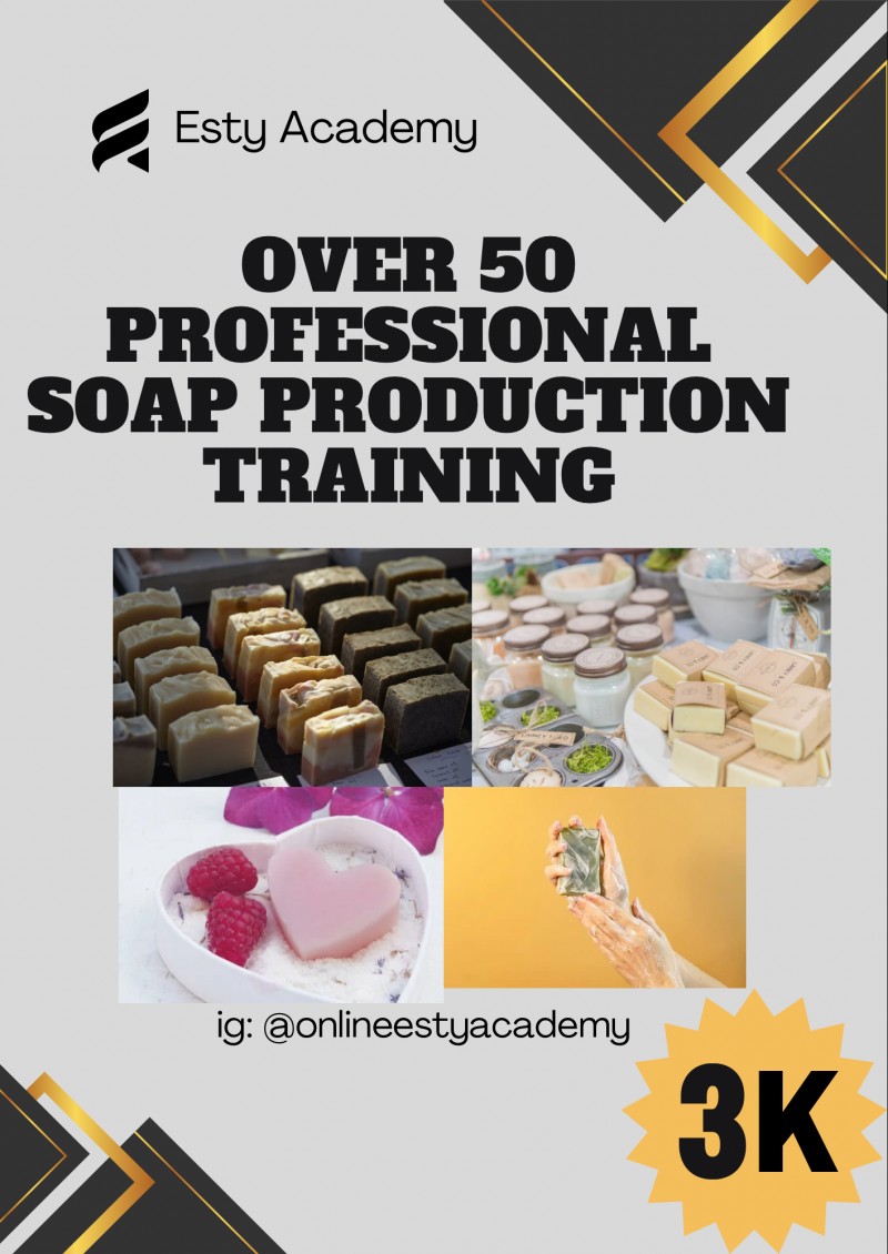 Buy PROFESSIONAL SOAPMAKING CLASS by Online Esty Academy on Selar