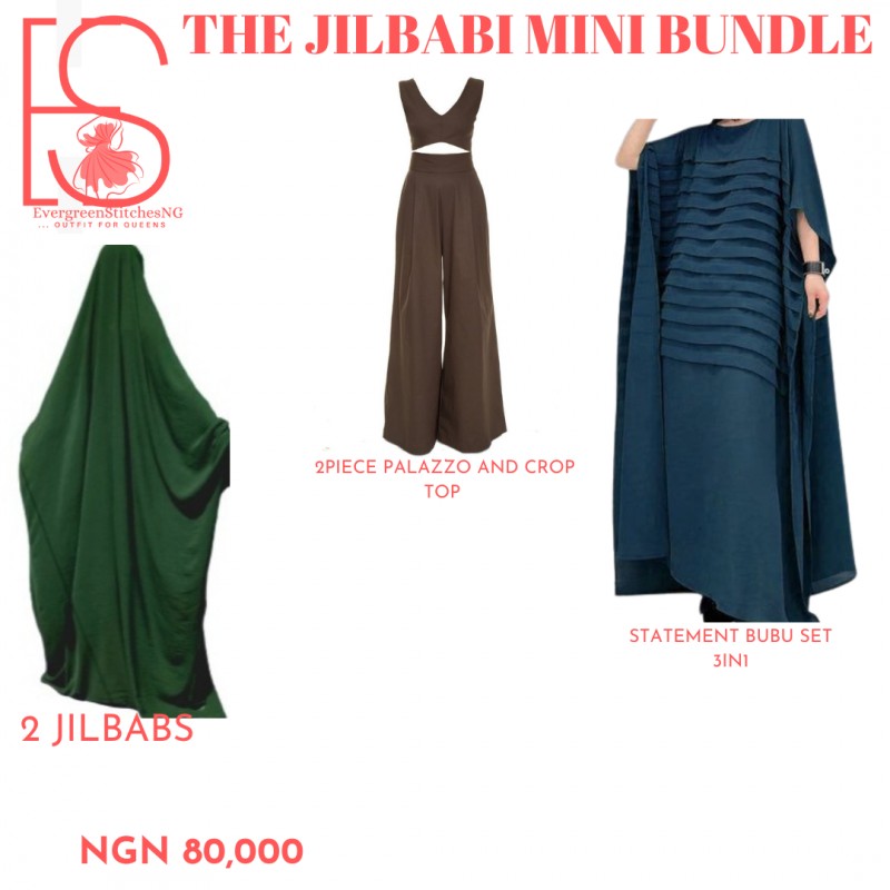 Buy MUSLIMAH JILBABI MINI BUNDLE by EvergreenStitchesNG on Selar.co