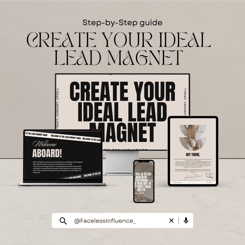 Get A GUIDE TO CREATE YOUR IDEAL DIGITAL PRODUCT by FACELESS INFLUENCE ...