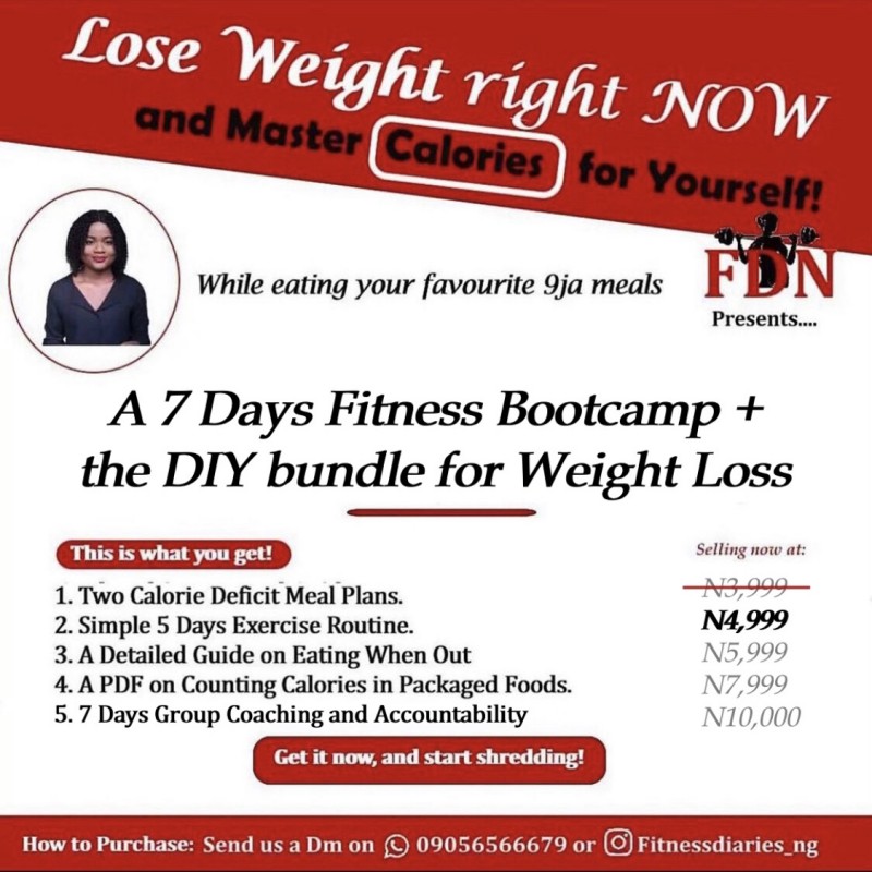 Buy The DIY Bundle for Weight Loss + 7 days fitness bootcamp by FDN ...