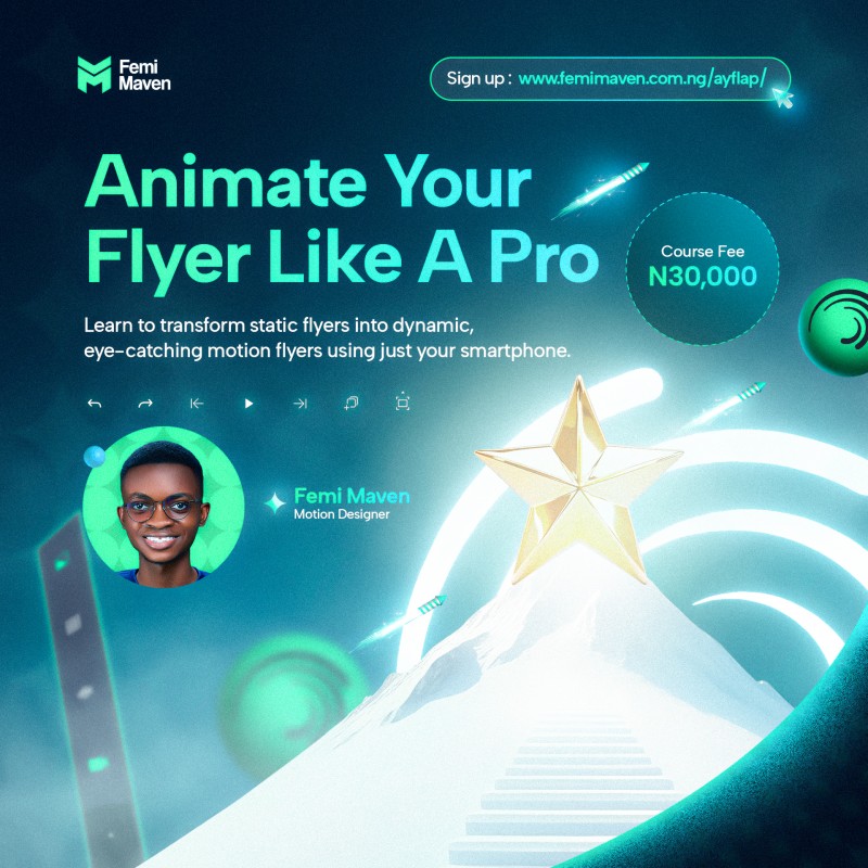 Buy SMARTPHONE MOTION FLYER COURSE by Femi Maven on Selar