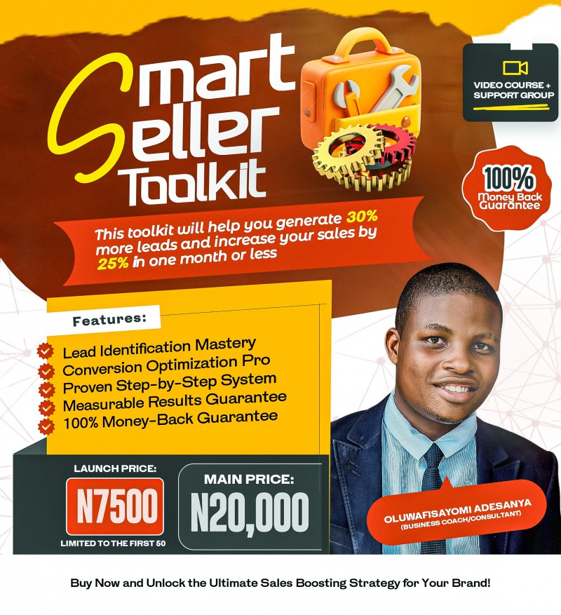 Buy SMART SELLER TOOLKIT (SST) by Adesanya Faruq Oluwafisayomi on Selar
