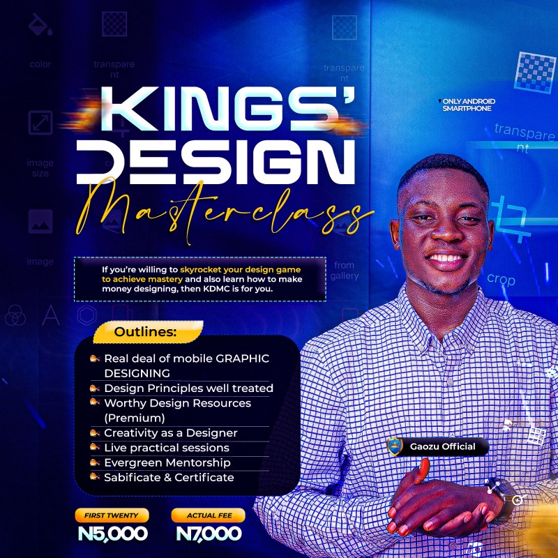 Buy Kings' Design Master Class (KDMC) by Durodola Afees Adetunji on Selar