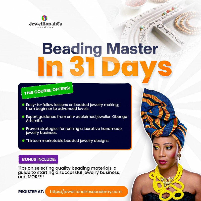 Buy BEADING MASTER IN 31 DAYS! by Gbenga Ayo-Dada on Selar