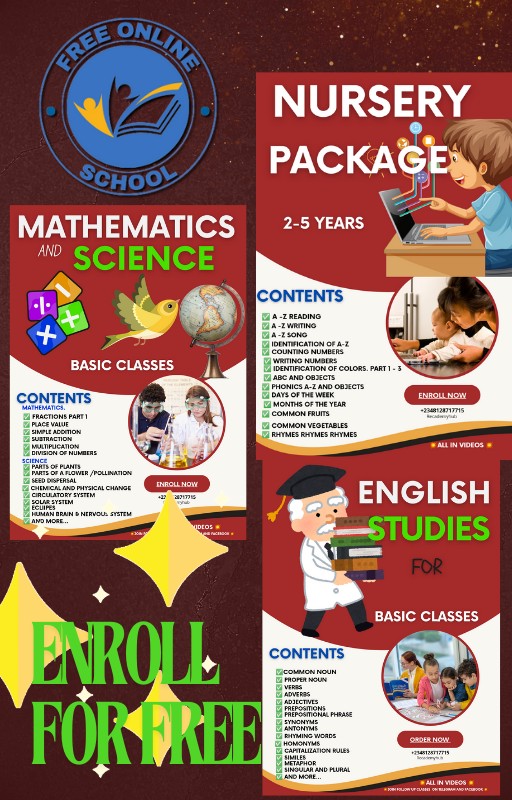 Get FREE ONLINE COURSES FOR KIDS, PRIMARY, SECONDARY AND ADULT ...