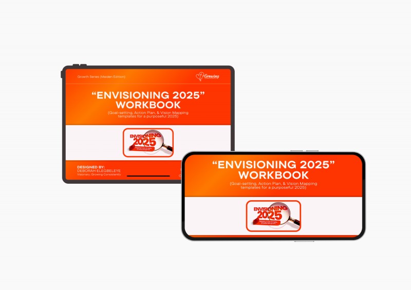 Get “ENVISIONING 2025” WORKBOOK by Growing Consistently on Selar